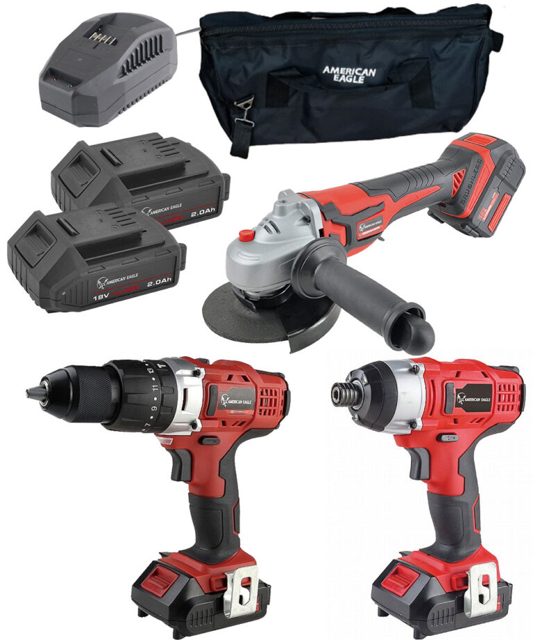 סט 3 כלים מקדחה, משחזת, ומברגת אימפקט כולל 2 סוללות ומטען מתנה סט ביטים + סט מקדחים - Agrooz