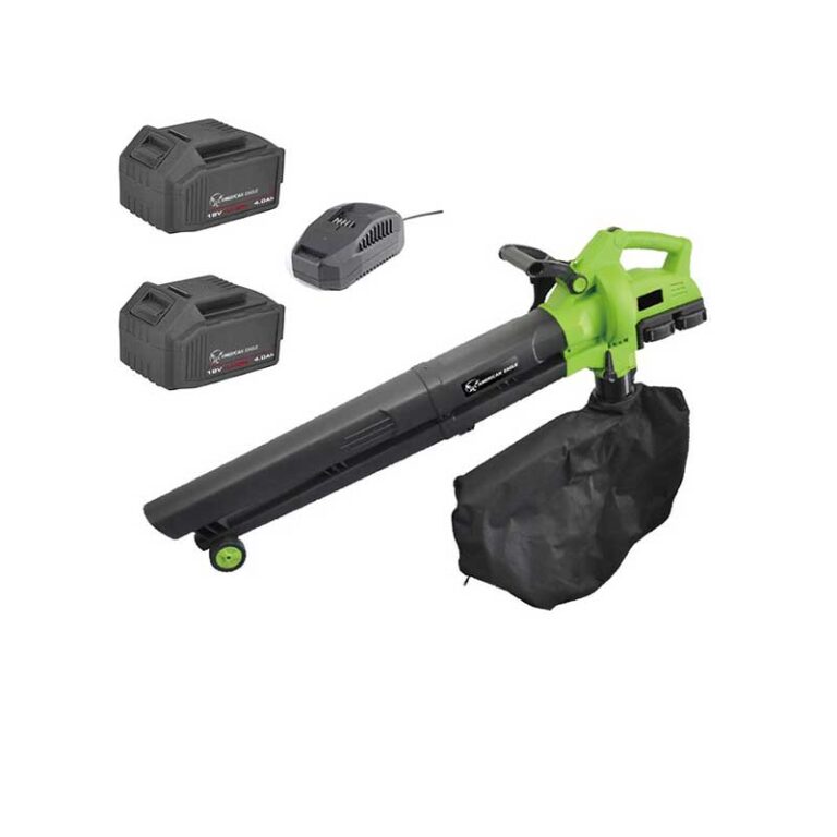 מפוח/שואב עלים נטען 36V כולל 2 סוללות 4A ומטען - Agrooz