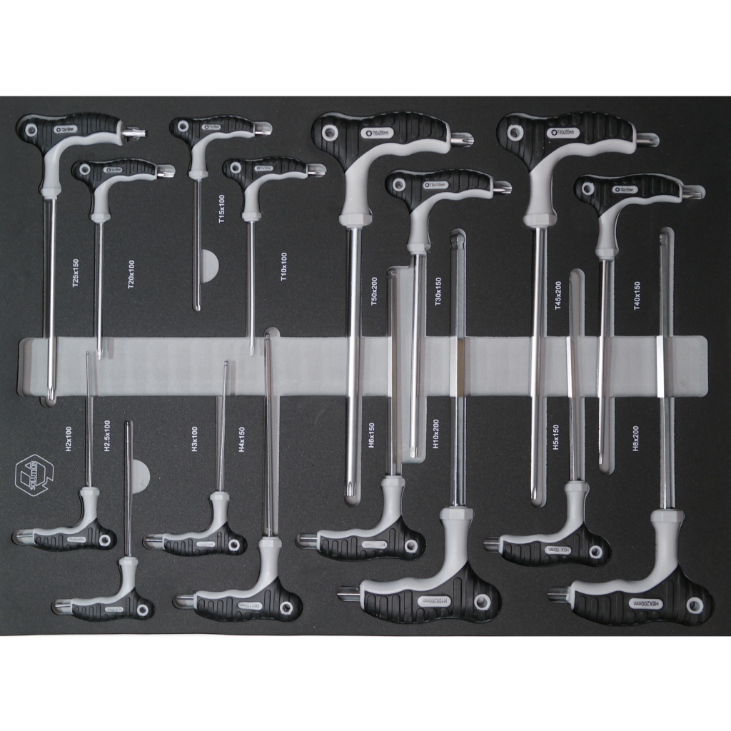 עגלת כלים מזוודת 251 חלקים 7 מגירות + דלת צד solution - Agrooz