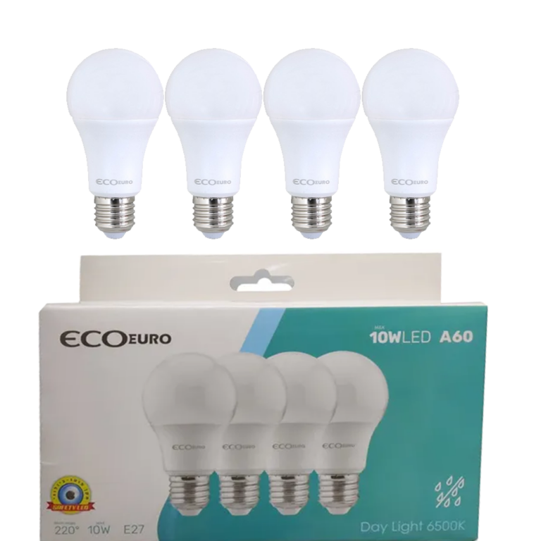 רביעיית נורות לד 10W ECO EURO צהוב (3000K) - Agrooz